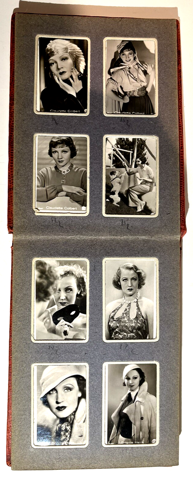 96 CIGARETTE ANTIQUE MOVIE TRADING CARDS MOSTLY WOMEN 1920-30 GARBO ...