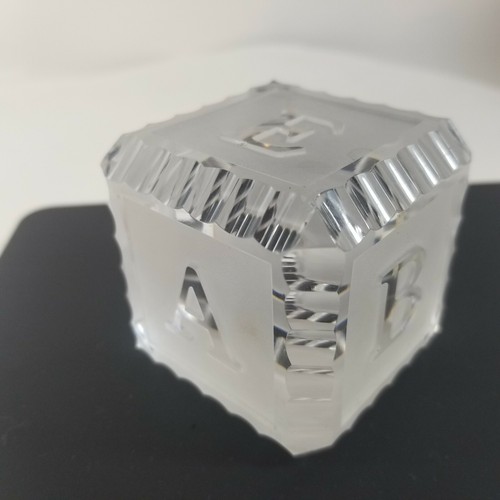 Waterford Crystal Baby Block Alphabet Paper Weight 24258005280| eBay