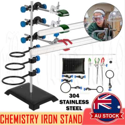600mm Laboratory Chemistry Iron Stand Support Pole Flask Condenser Lab ...