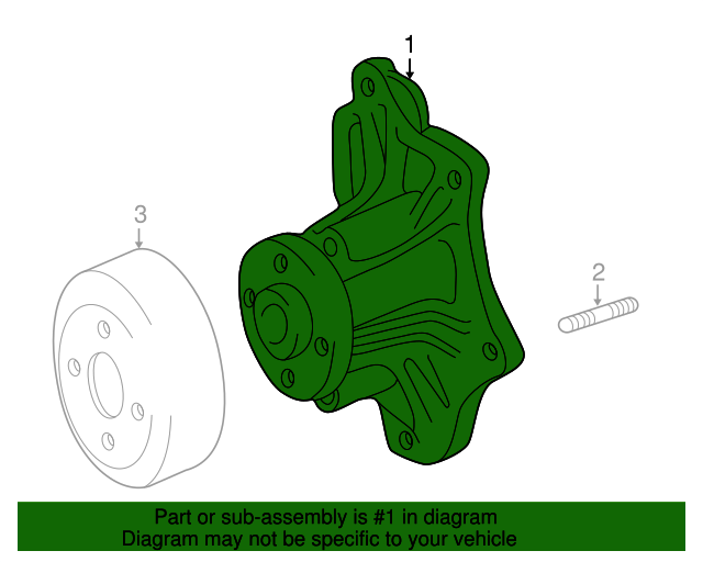 Toyota Engine Water Pump 16100-0H010 | 1610028041 | Belt Driven ...