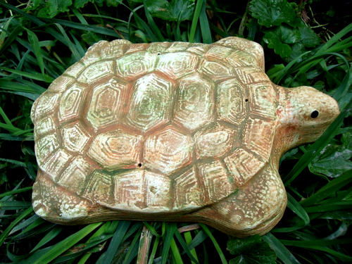 Cement Turtle mold concrete plaster plastic tortoise mould 8.5" x 6" x ...