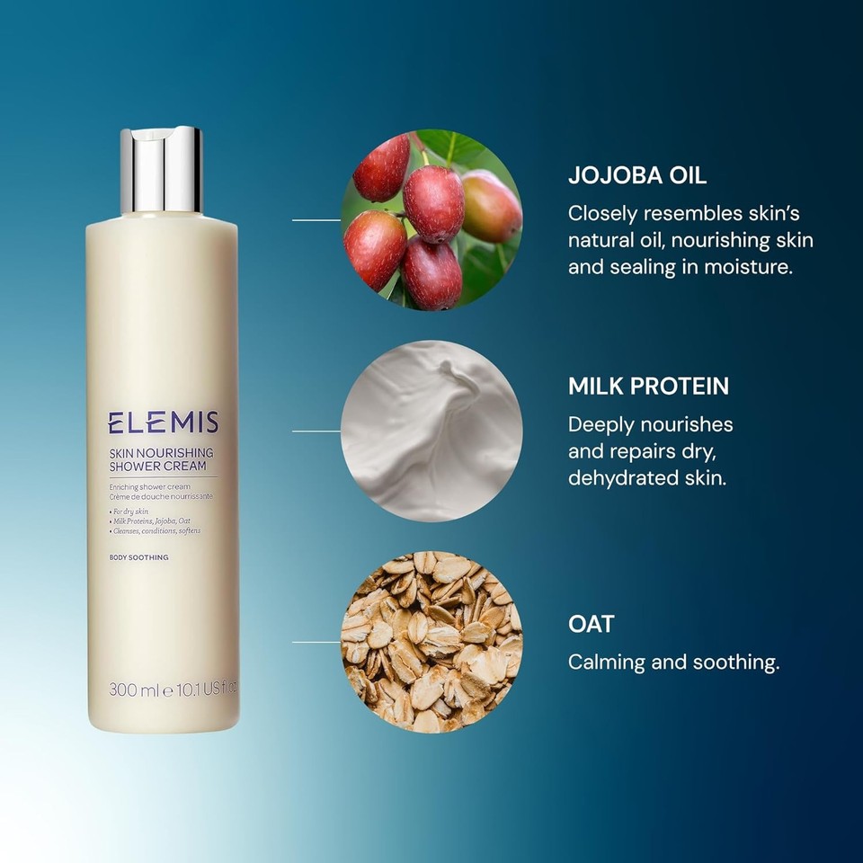 ELEMIS Skin Nourishing Bath Milk & Aching Muscle Super Soak 400ml ...