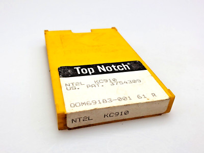 Kennametal NT2L KC910 Carbide Top-Notch Threading Inserts (Box of 10 ...