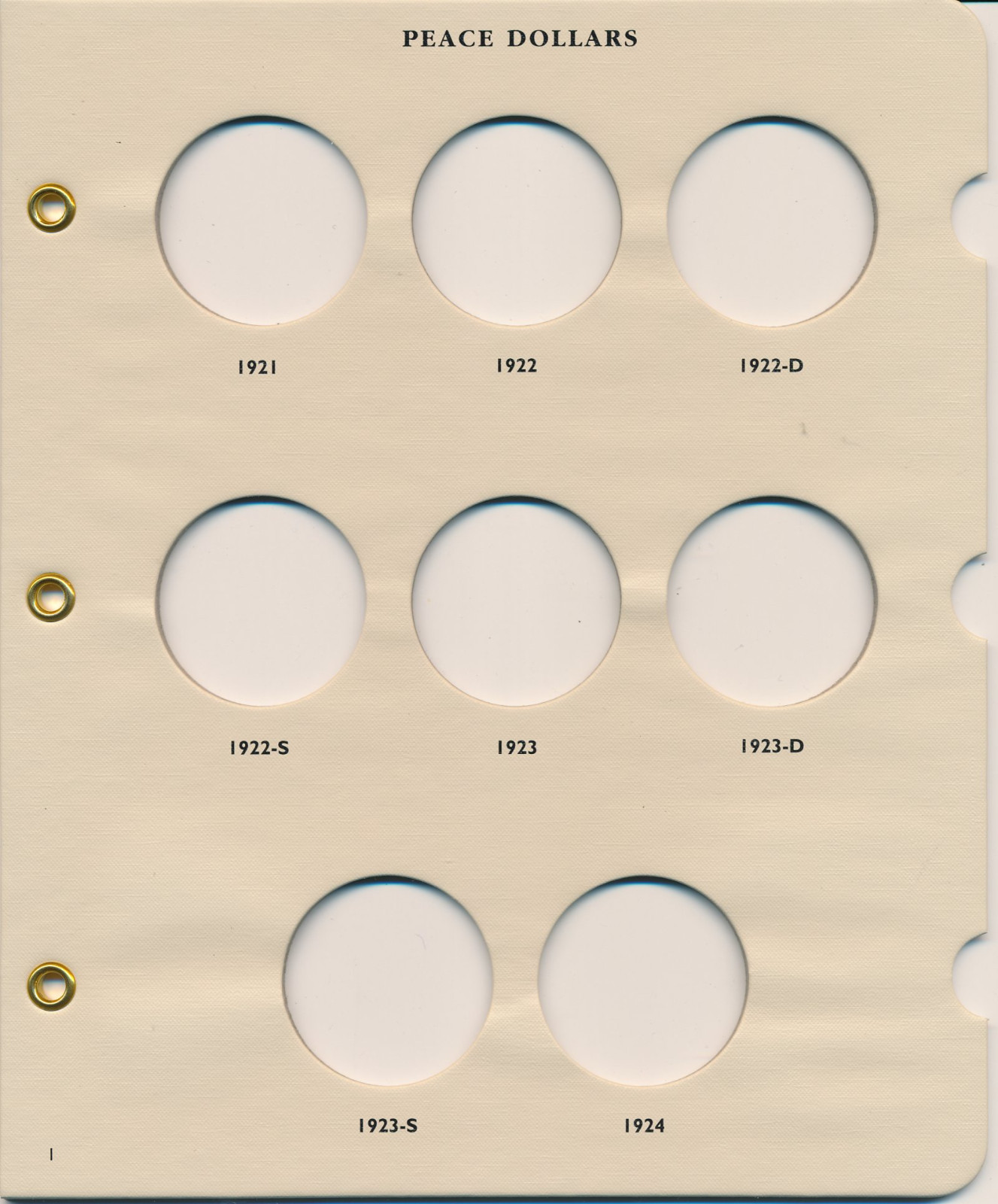 Littleton Coin Album LCA10 Peace Dollar $ 1921-1935 Book | eBay