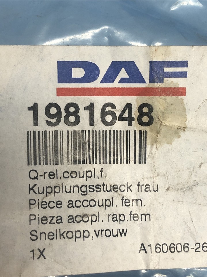 DAF 1981648 Q-Rel Coupling | eBay