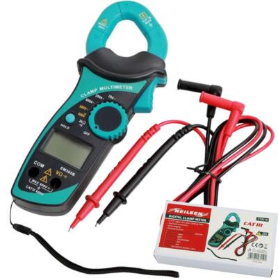 Neilsen LCD Digital Clamp Multimeter Voltmeter AC & DC Tester Circuit ...