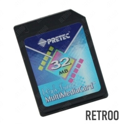 Pretec MultiMedia Card 32MB Type-S MMC Memory Card Camera/Phone/PDA's ...