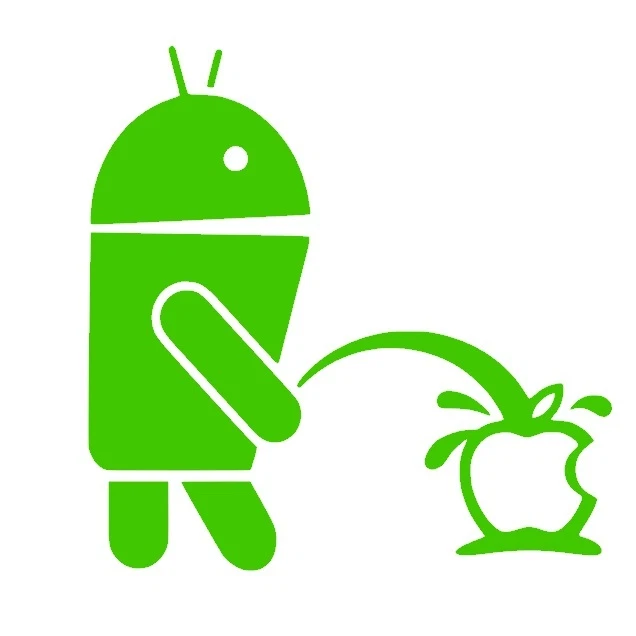 Funny Apple Logo Vs Android
