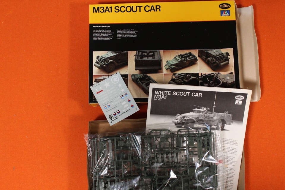 15% OFF WEEK Testors Italeri M3A1 Scout Car 1/35 Scale Model Kit 817 ...