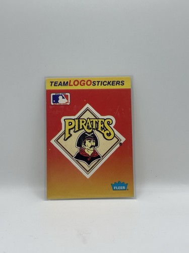 PITTSBURGH PIRATES 1991 FLEER BASEBALL TEAM LOGO STICKER CARD | eBay