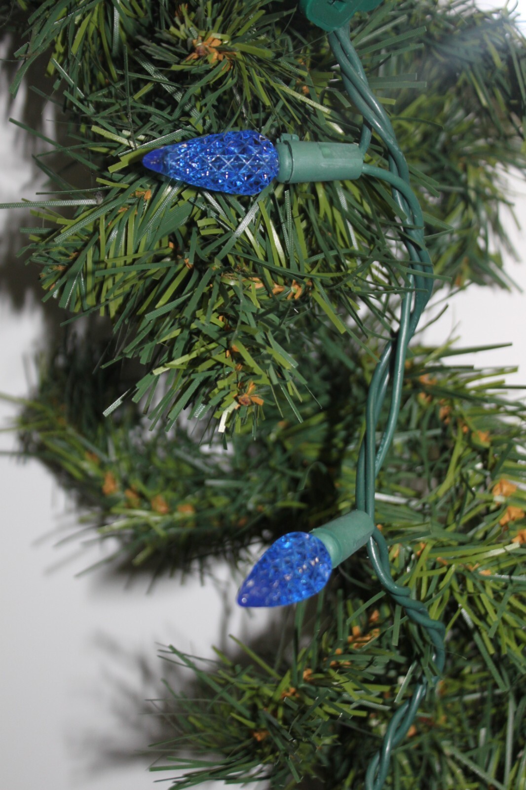 BLUE & WHITE 120 LIGHTS LED C8 C9 Indoor Outdoor Hanukkah Yard Tree ...