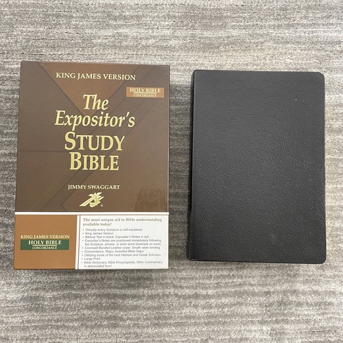 The Expositor's Study Bible KJV Jimmy Swaggart, Black Cromwell Bonded ...