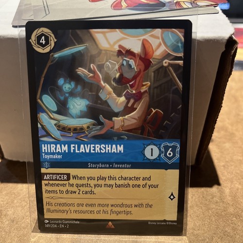 Disney Lorcana Chapter 2 Rise of the Floodborn -Hiram Flaversham RARE ...
