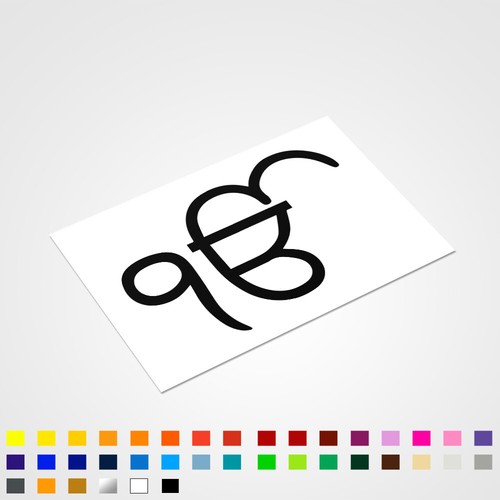 Ek Onkar Sikh Punjabi Vinyl Decal Sticker Symbol For Car Laptop Wall ...