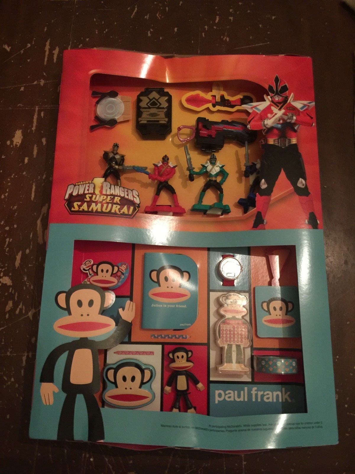 2012 McDonald's Power Rangers Super Samurai and Paul Frank Happy Meal ...