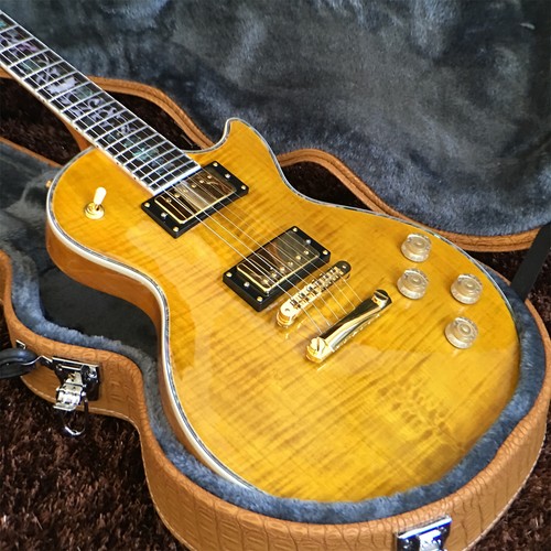 Factory Yellow LP Electric Guitar Solid Body HH Pickups 6 String No ...
