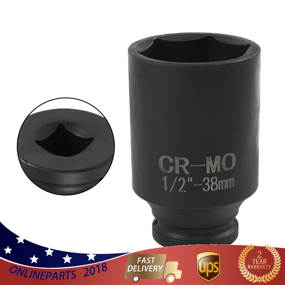 1/2" Drive Metric Axle Hub Nut Socket 29-38mm 9Pcs Deep Impact Socket ...