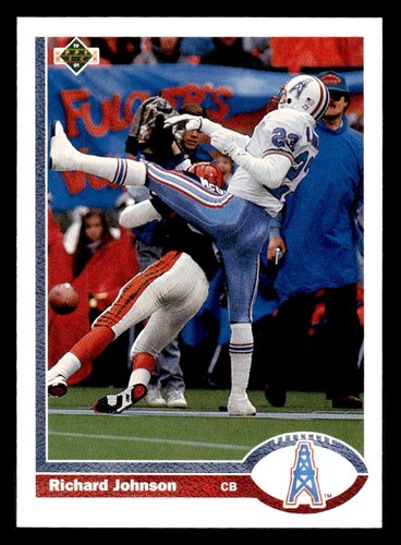 1991 Upper Deck Richard Johnson #422 Houston Oilers Football Card | eBay