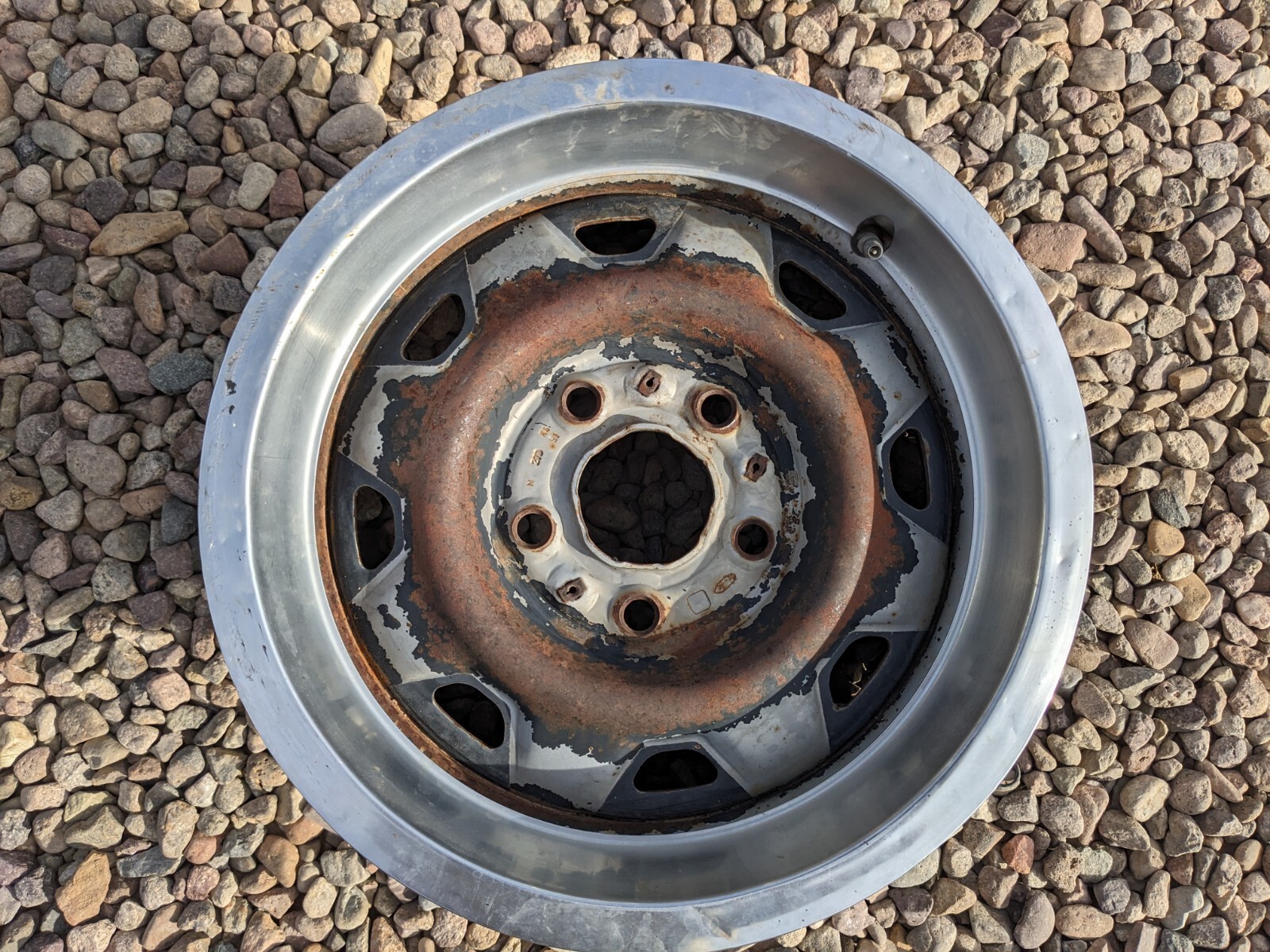 15x6 OEM Ford Steel Wheel 5x4.5 Vintage | eBay