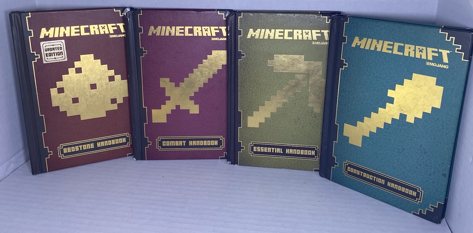 Minecraft Essential HandBooks - Lot of 4 - Full Series Hardcover Mojang ...