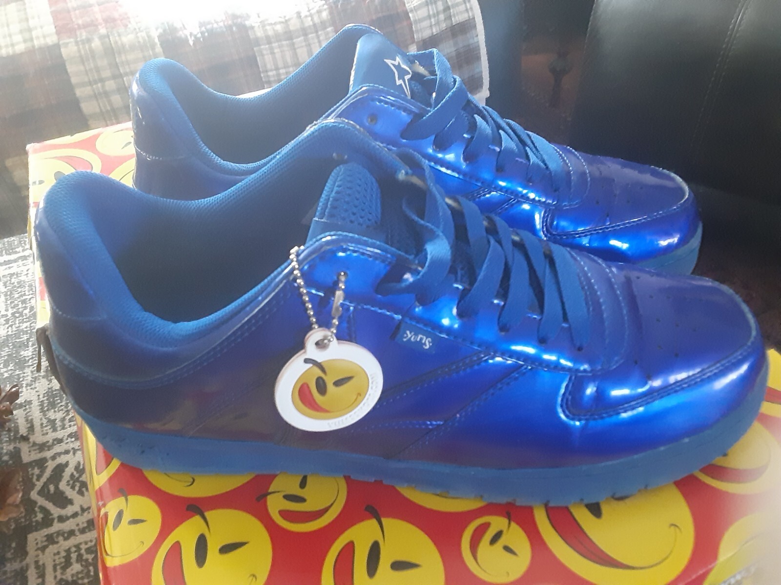 Rare Yums Blue Coconut Slush Patent Leather Sneakers … - Gem