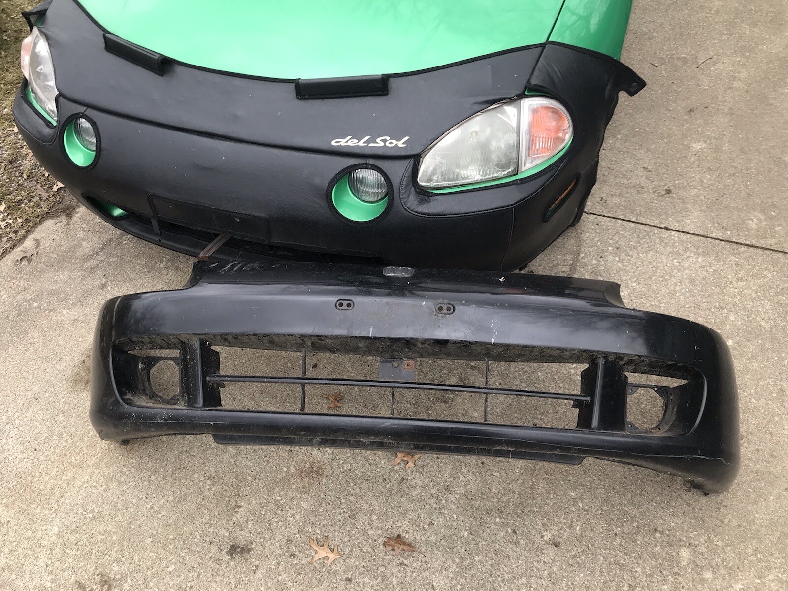 Honda del sol front bumper cover rare dolphin nose 1997 1996 96-97 ...