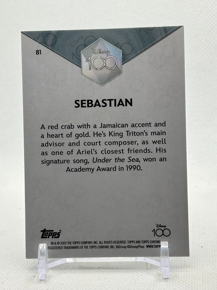 2023 Topps Chrome Disney 100 #81 Sebastian | eBay