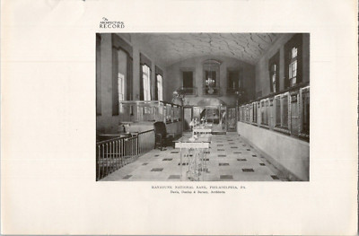 1927 Article * Manayunk National Bank Philadelphia Davis Dunlap ...