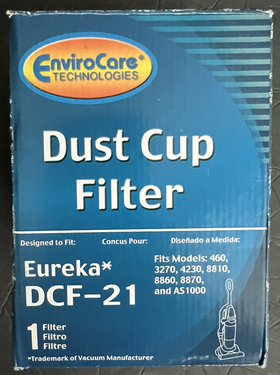 DUST CUP FILTER EUREKA DCF-21 Models: 460, 3270, 4230, 8810, 8860, 8870 ...