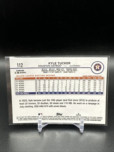 2024 Topps Chrome #112 Kyle Tucker Houston Astro’s Baseball MLB Card | eBay