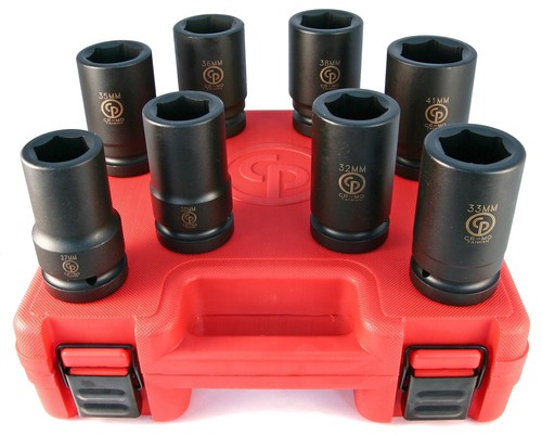 SS818D - 1 Inch Square Drive, Deep Metric, 6 Point, Impact Socket Set ...