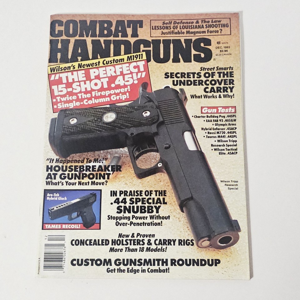 Combat Handguns Vintage Magazine Lot Of 14 Issues 1992-1994 Very Good ...