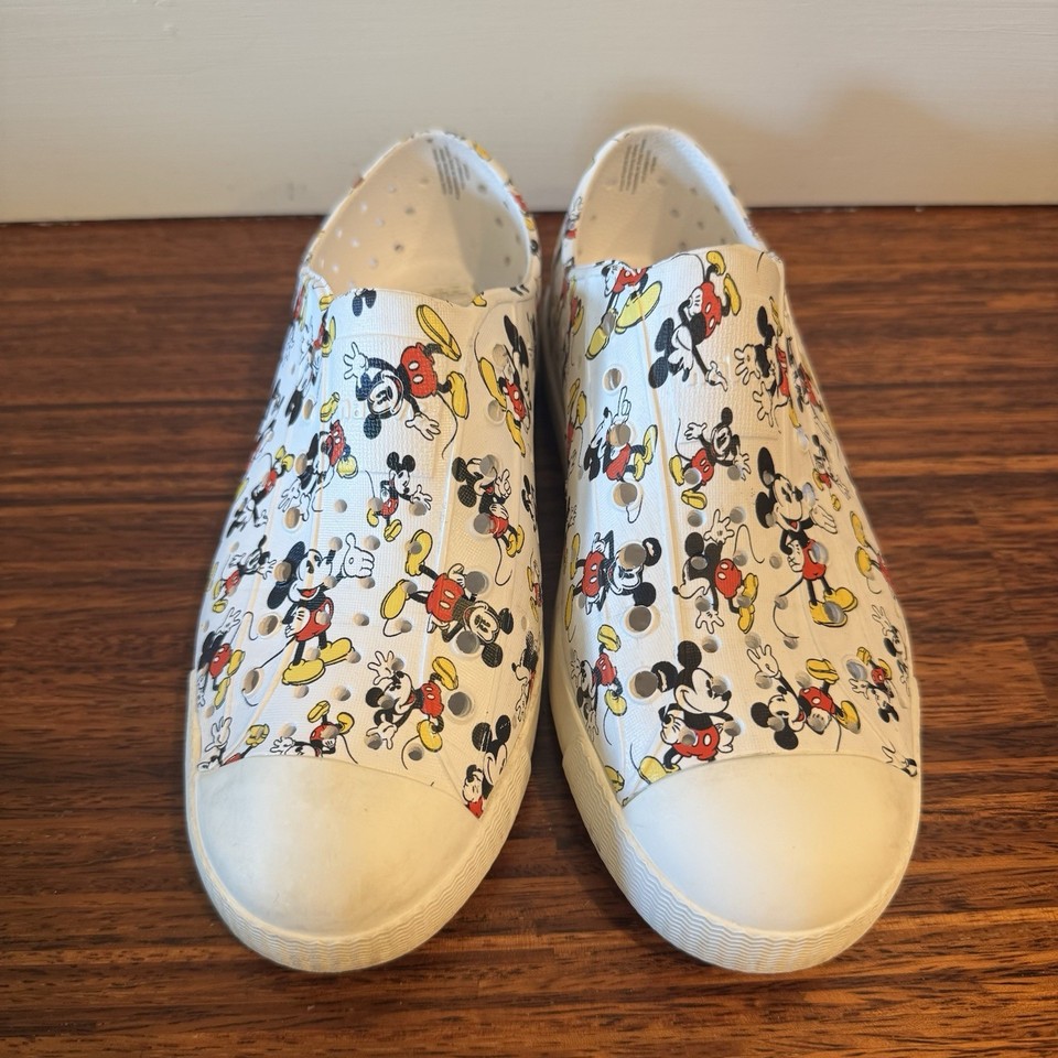 Native Jefferson Kids Unisex Shoes Disney Mickey Mouse Slip On Casual ...