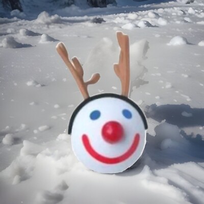 NIB~ SEALED “RAINDEER “ JACK IN THE BOX ANTENNA BALL/MIRROR DANGLE ...