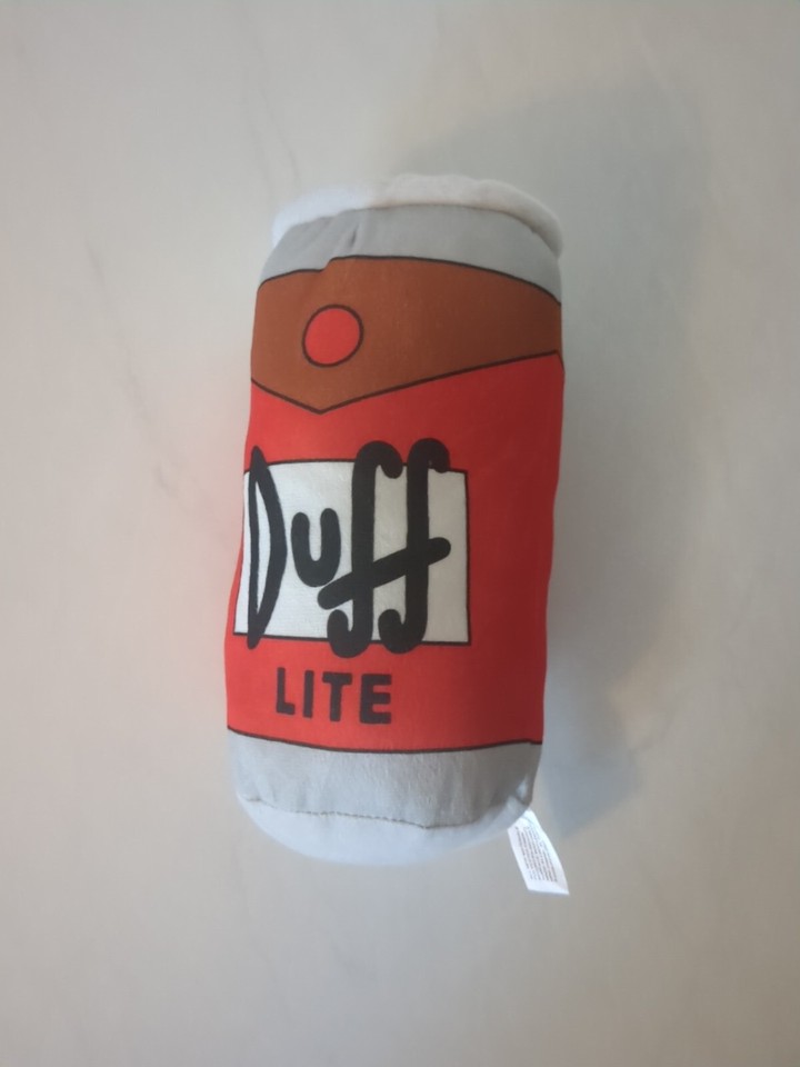 Simpsons Duff Beer Can Plush Pillow 11" Universal Studios Theme Parks ...