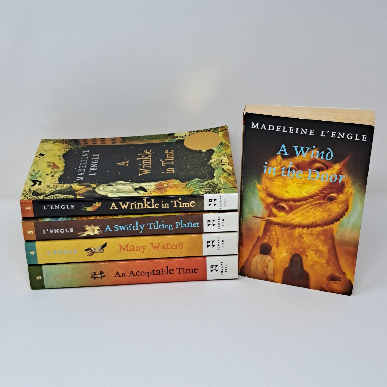 Lot of 5 Madeleine L'Engle Books A Wrinkle In Time Quintet Series ...