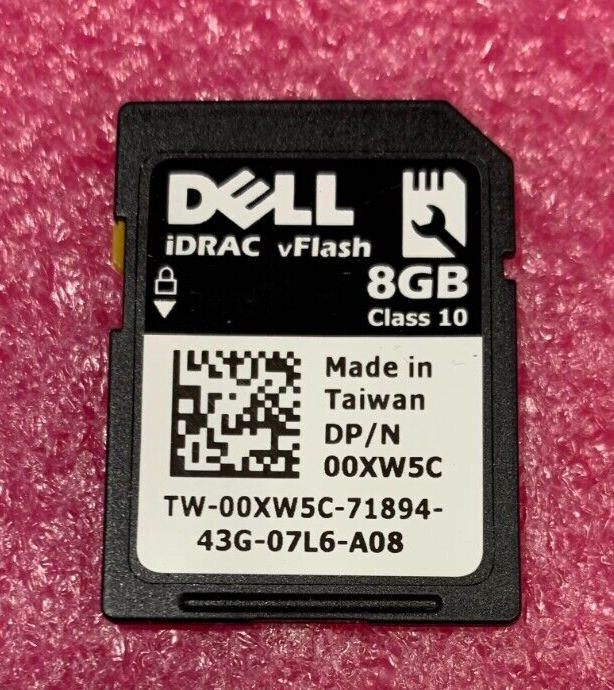 Genuine Dell 00XW5C iDRAC vFlash 8GB SD Card Lot of 10 for PowerEdge ...