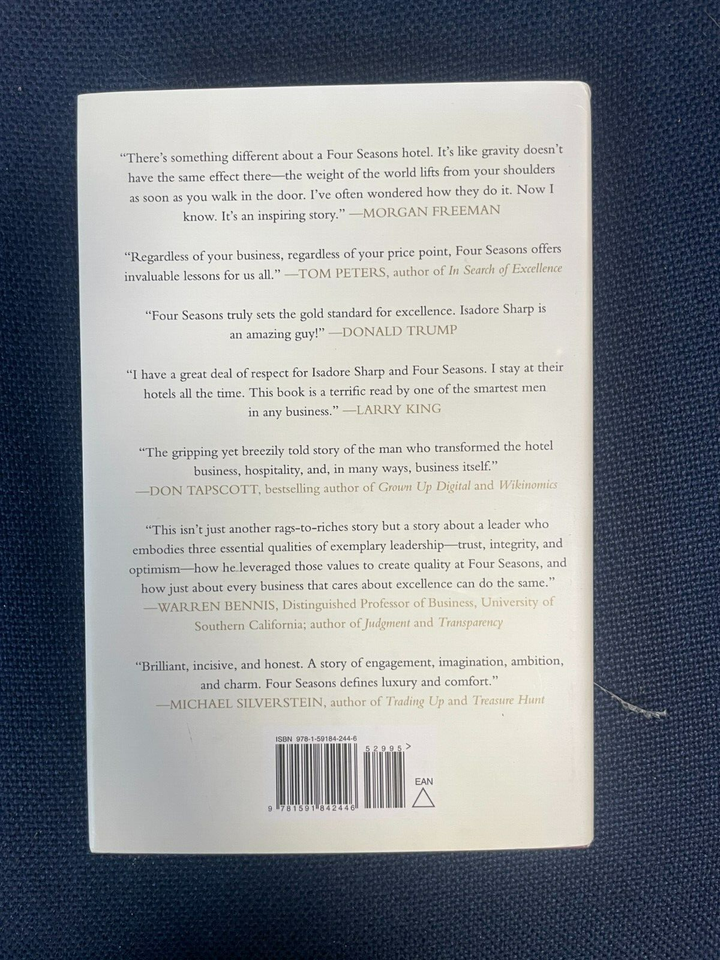 Four Seasons: The Story of a Business Philosophy by Isadore Sharp (HCDJ ...