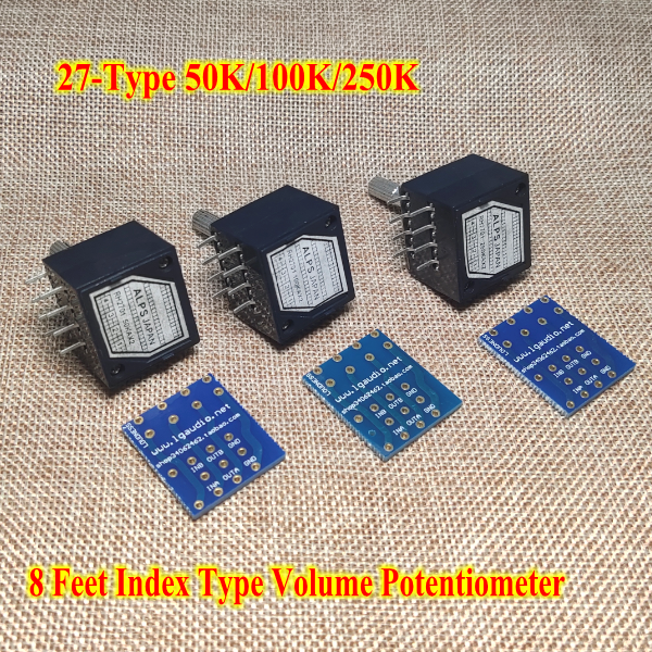 27-Type ALPS Volume control Dual Potentiometer 50K/100K/250K Round ...