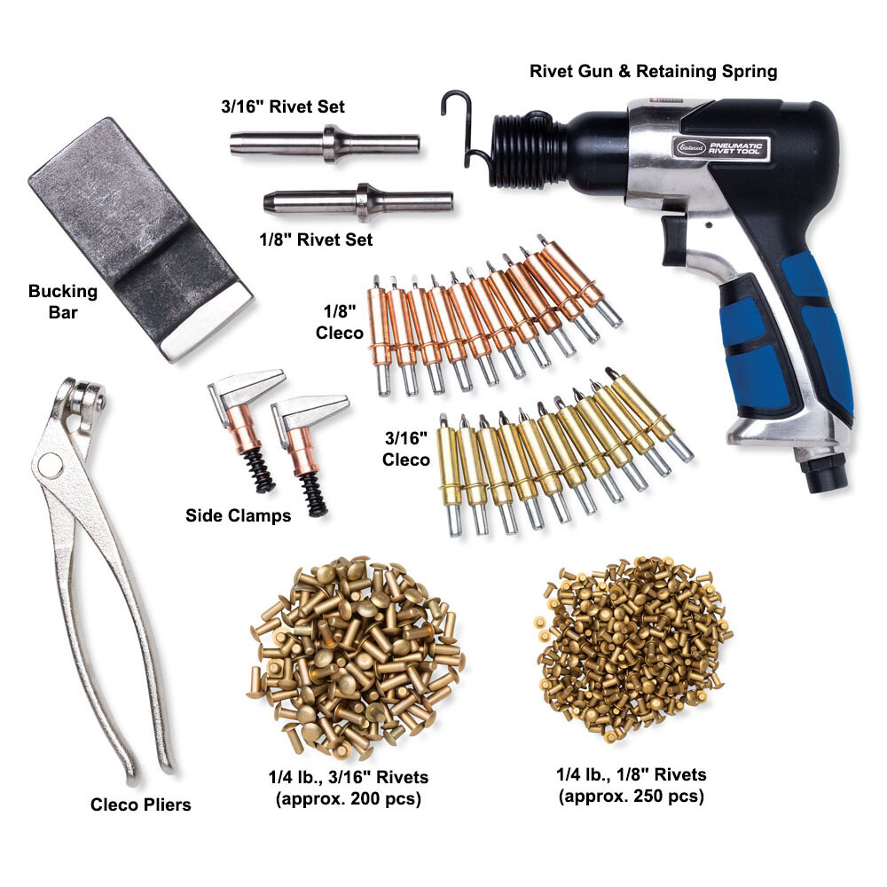 Eastwood Solid Rivet Setting Tool Kit For Custom Metal Fabrication | eBay