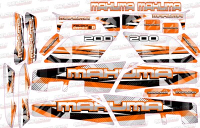 2022-2024 Yamaha Zuma Chuma MAXUMA BWS 200 Kit Graficas Calcoman√≠as ...