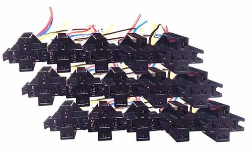 15pcs of 6"INTERLOCKING 5 PIN RELAY SOCKETS 12V DC | eBay