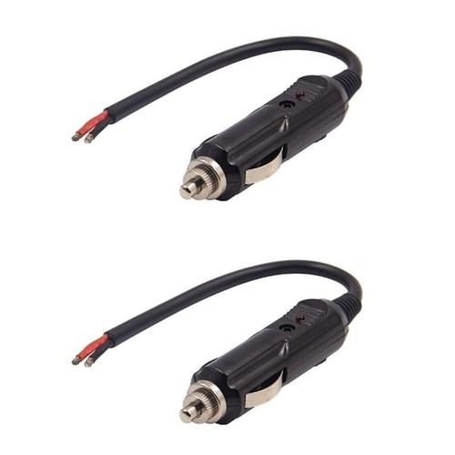 2Pcs Car Truck Cig Lighter Socket (KS12) Adapter Connector 15cm 15A ...