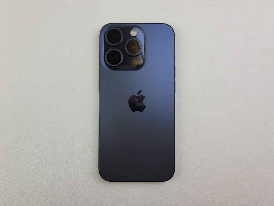 Apple iPhone 15 Pro (A2848) 128GB - Blue Titanium (Unlocked) - *DAMAGED ...