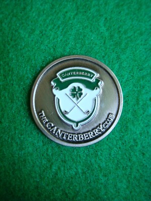 The Canterberry Club Golf Ball Marker Metal Flat Putting Coin - Four ...