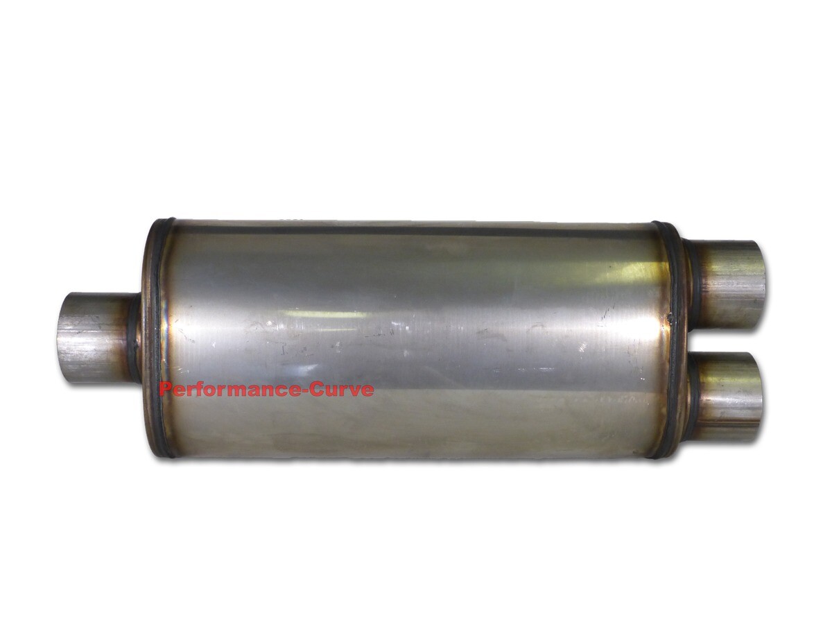 Performance Exhaust Muffler MAX FLOW SS 5x8 - Center 3" / Dual 3 ...