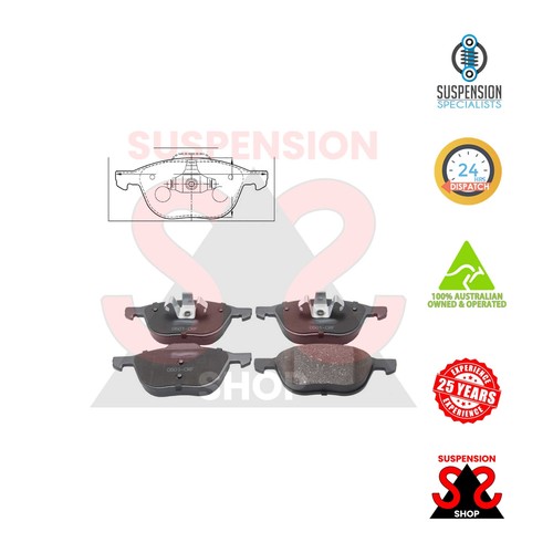 Front Axle Brake Pad Set, Disc Brake Suit MAZDA 3 2.0 (BLFFP) 3 Saloon ...