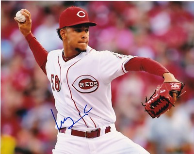 LUIS CASTILLO CINCINNATI REDS ACTION SIGNED 8x10 | eBay