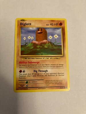 Pokémon Super Rare Diglett 55/108 year: 2016 Level: 8 | eBay