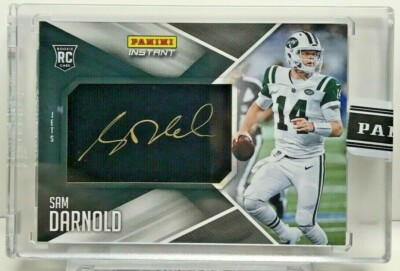 Sam Darnold 2018 Panini Instant RC Metal Gold Ink Autograph Auto #d 10/ ...